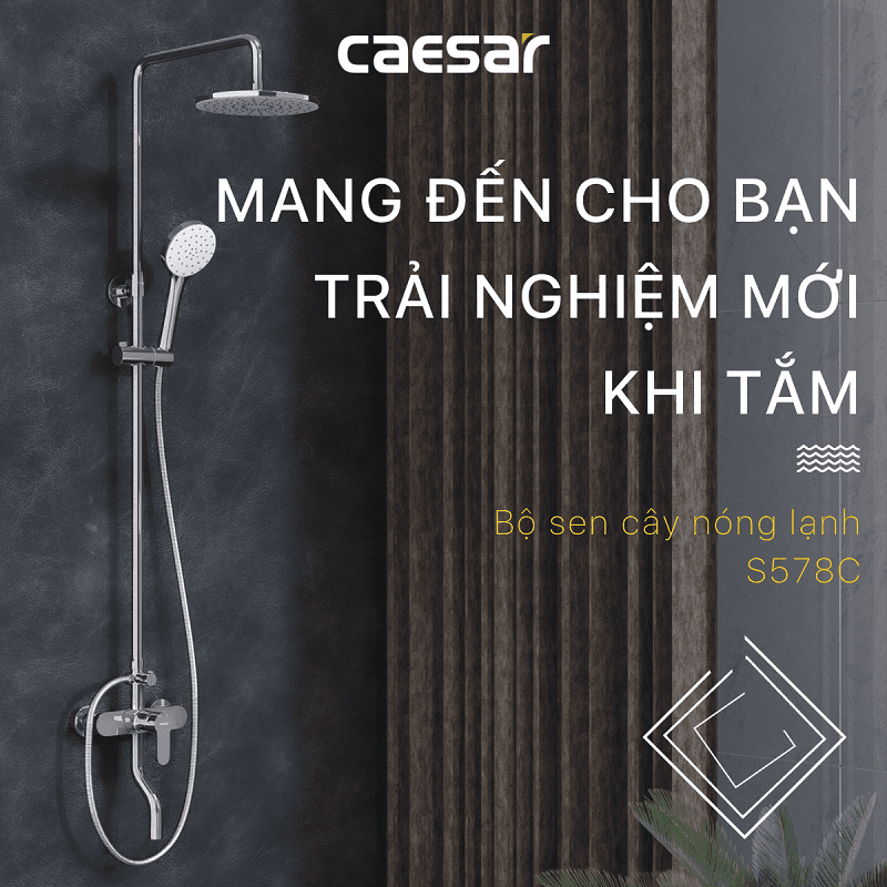 Bộ Vòi Sen Đứng Nóng Lạnh - S578C