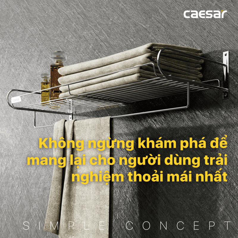 Giá Treo Khăn CAESAR ST834V Hai Tầng